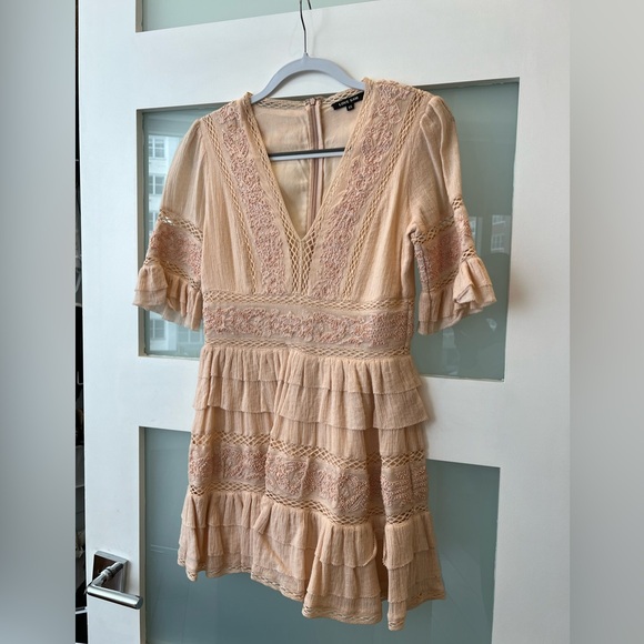 Love Sam | Dresses | Love Sam Linen Beaded Dress | Poshmark